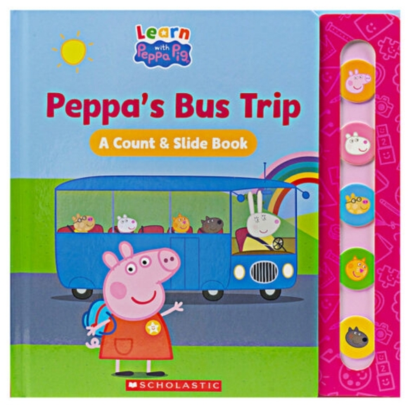 Scholastic | Other | Learn With Peppa Pig Peppas Bus Trip A Count Slide ...